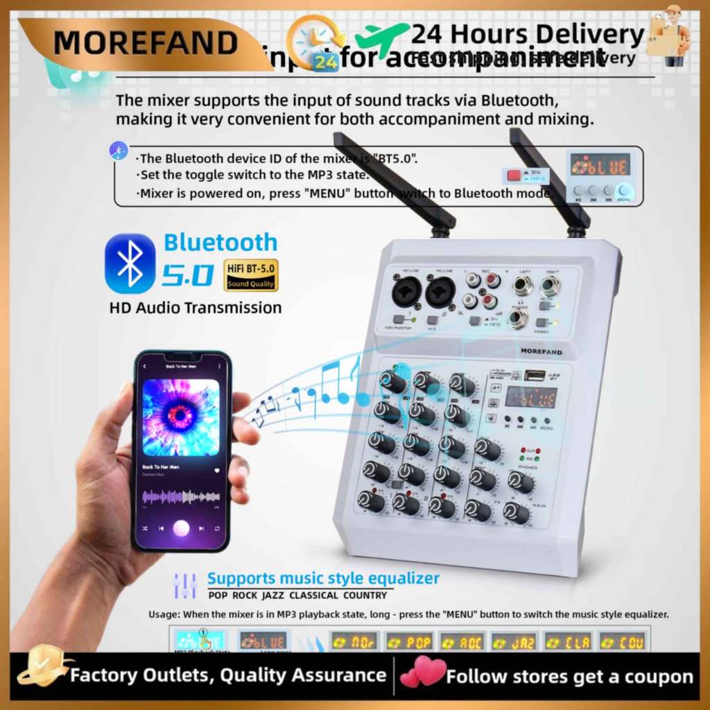 RE-406M High-end professional sample mixer audio, e-sports grade mixing ...