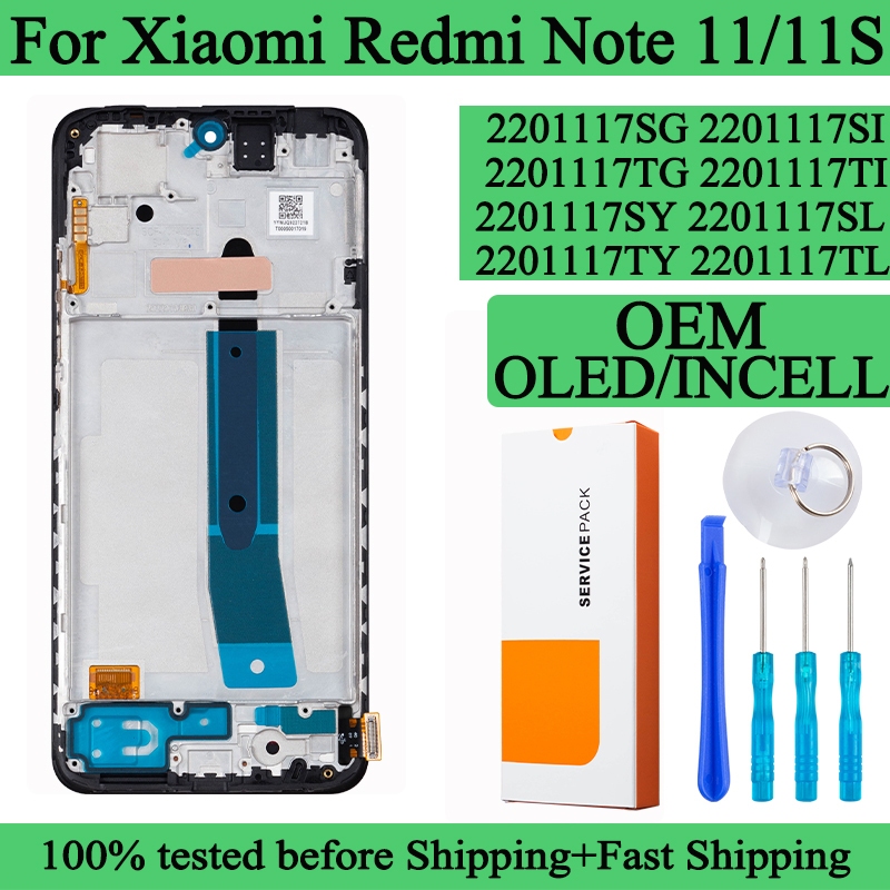 2201117TG 2201117SG Premium Lcd For Xiaomi Redmi Note 11 Display Touch ...