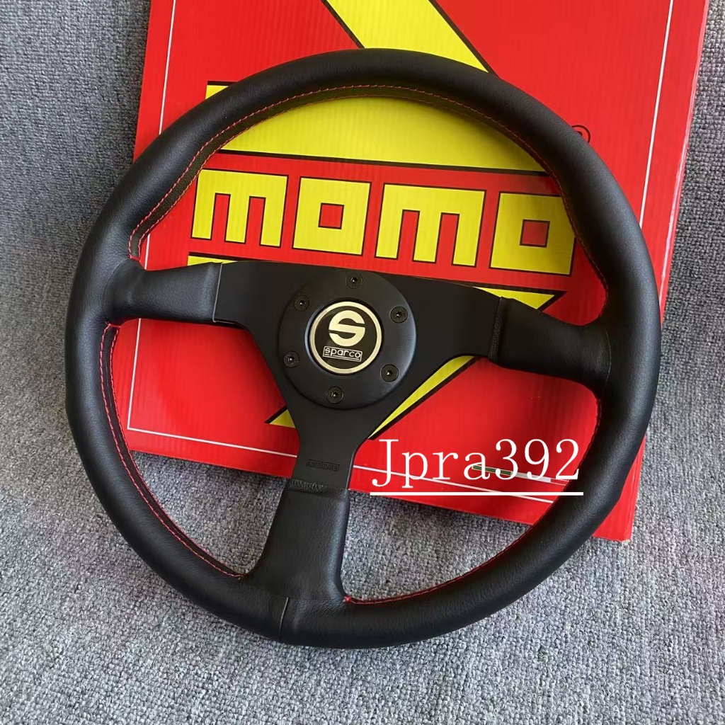 Momo v1 Racing Drift Sport Steering Wheel Universal Leather Gaming ...
