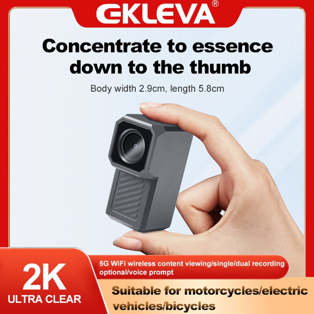 EKLEVA Motorcycle Camera Auto Dvr 2K 1440P Motor WiFi Video Recorder ...