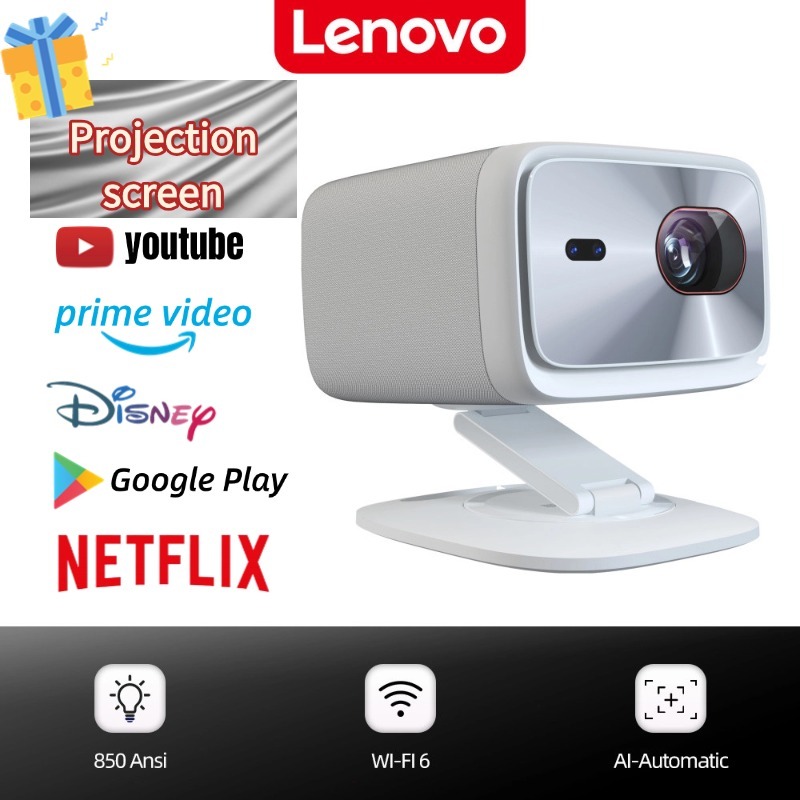 Lenovo Xiaoxin 100P Projector 1300 ANSI Auto Focus Wifi6 Smart Home ...