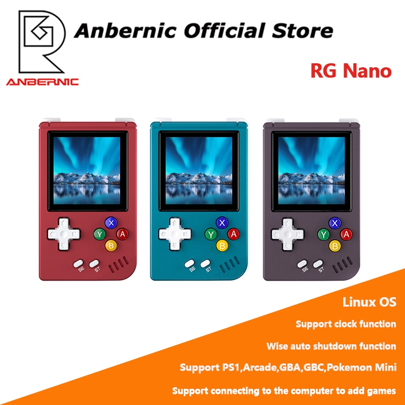 ANBERNIC RG Nano Mini game console emulator 1.54inch 240*240 key chain ...