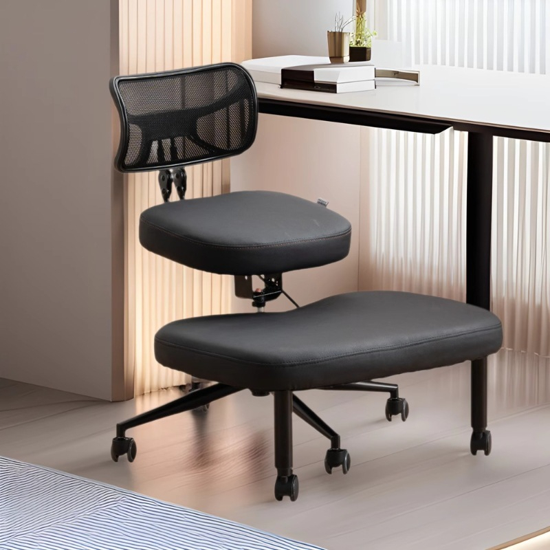 Cross Leg Chair Adjustable Kneeling Chair with Wheels Posture Chair ...