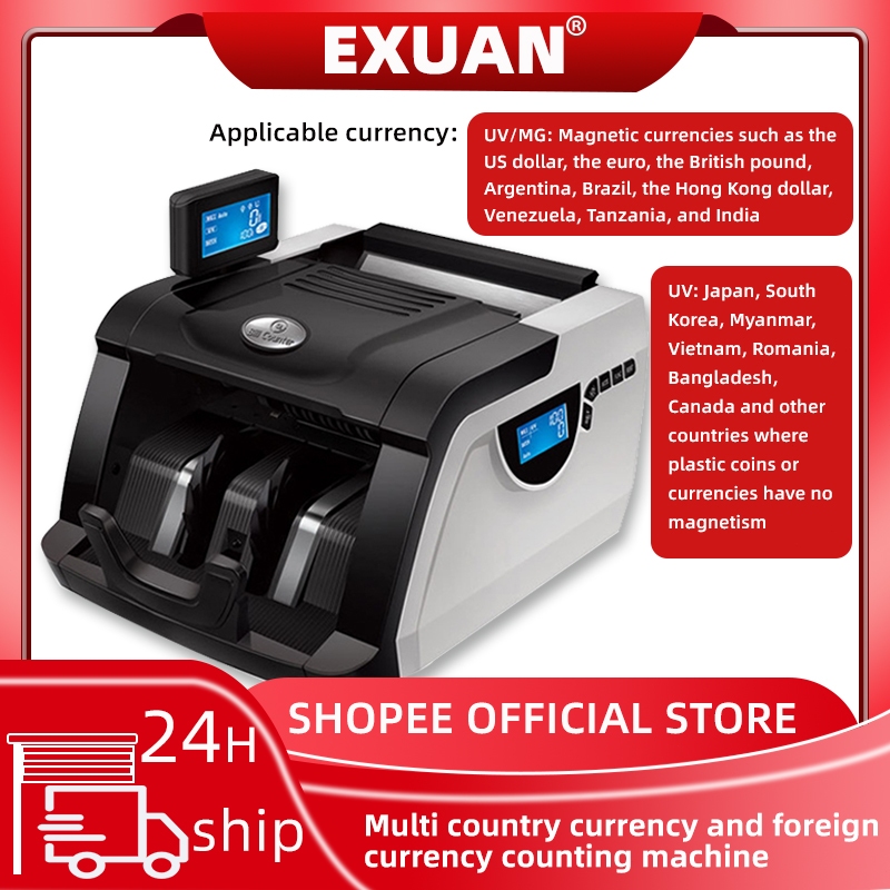 AUTO Money Counter Bill Money Machine Multi-Currency Money Counting ...
