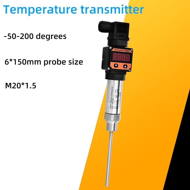 Integrated temperature transmitter PT100 thermistor temperature sensor ...