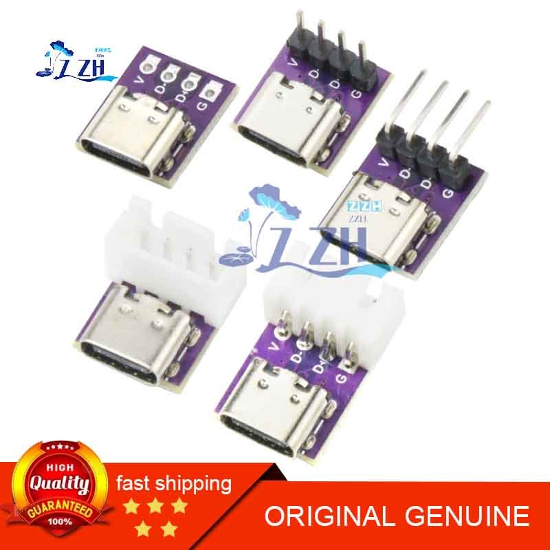 TYPE-C Female Socket Test Board Double-Sided Positive Negative Plug ...
