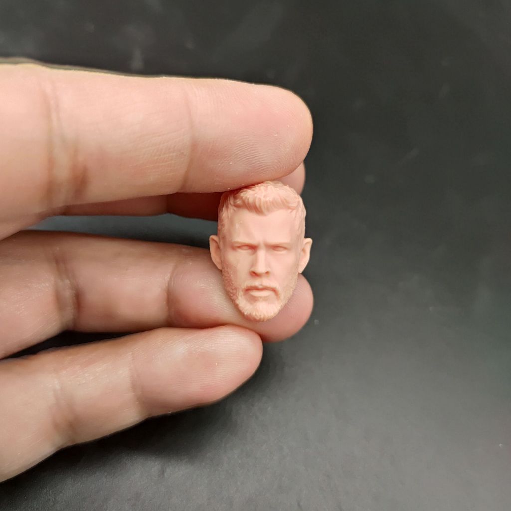 Unpainted 1/12 Scale Chris Hemsworth Thor Head Carved Model Fit For 6 inches SHF MEZCO McFarlane ...
