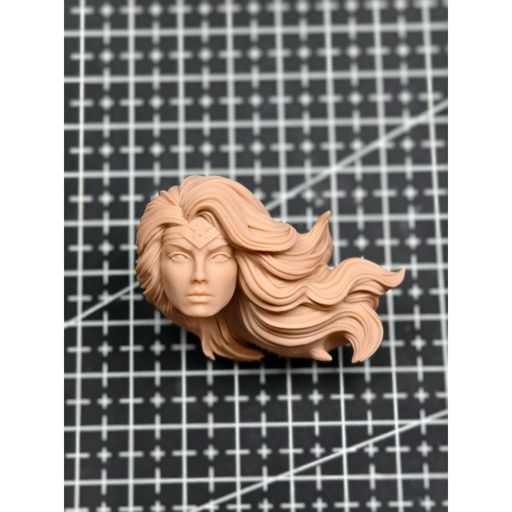 Unpainted 1/12 Scale Wonder Woman Comic Version Head Carved Model Fit For 6 inches SHF MEZCO ...