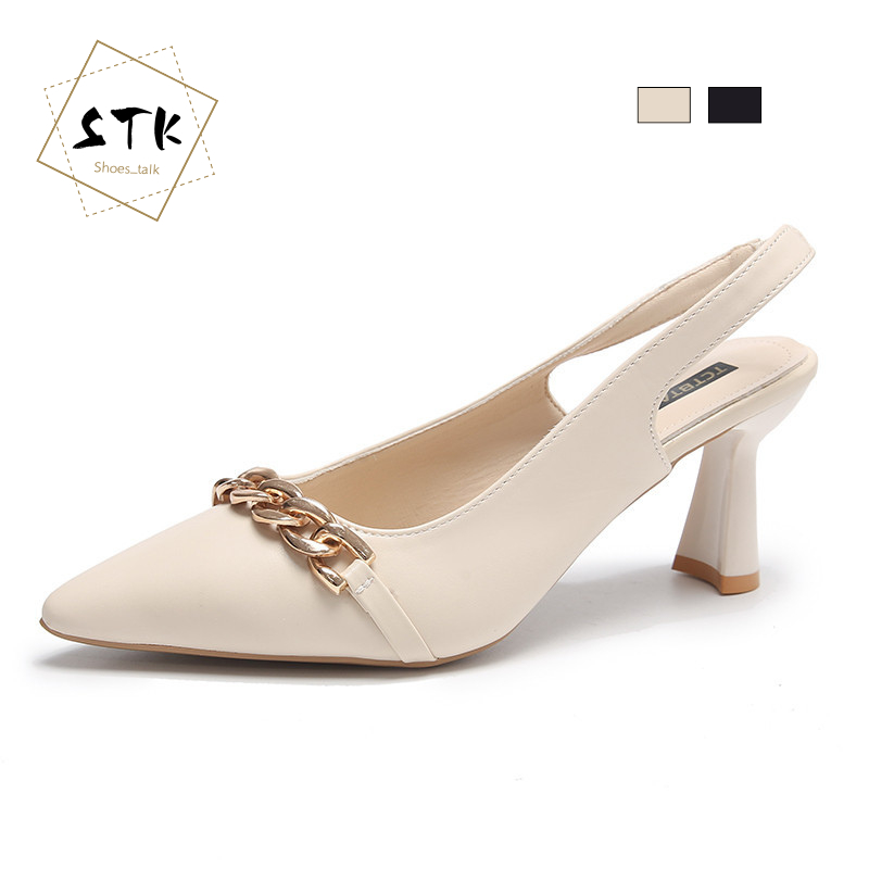 Women's Elegance Casual High Heels Sandals Cone High Heels Temperament ...