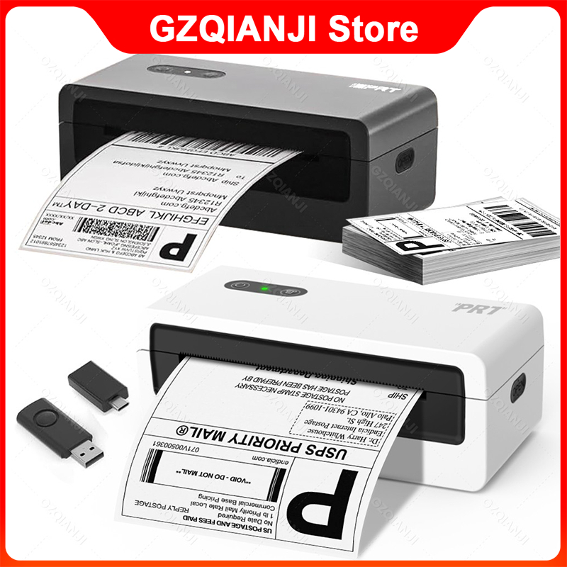 4x6 inch Thermal Printer Shipping Label Express Barcode Price Sticker Print Bulutooth USB ...