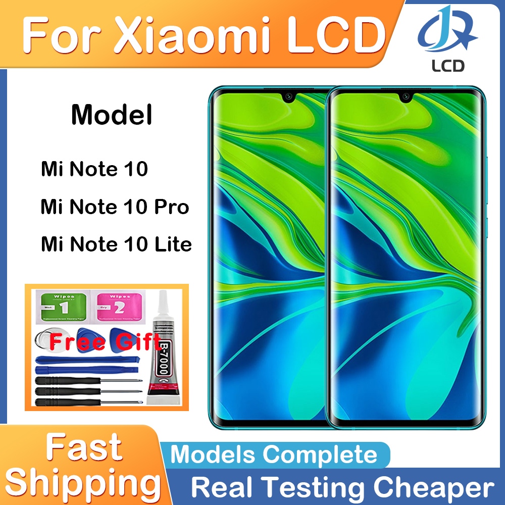 For AMOLED Xiaomi Mi Note 10 Note 10 Pro Note 10 Lite LCD Display Touch ...
