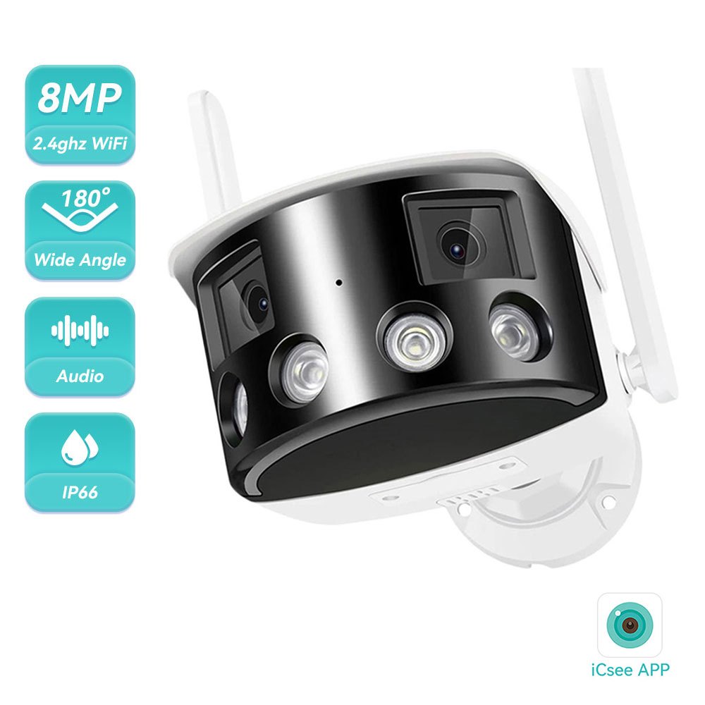 Hamrol 180 ° Ultra-Wide Angle 4K 8MP Picture-In-Picture WIFI Camera ...