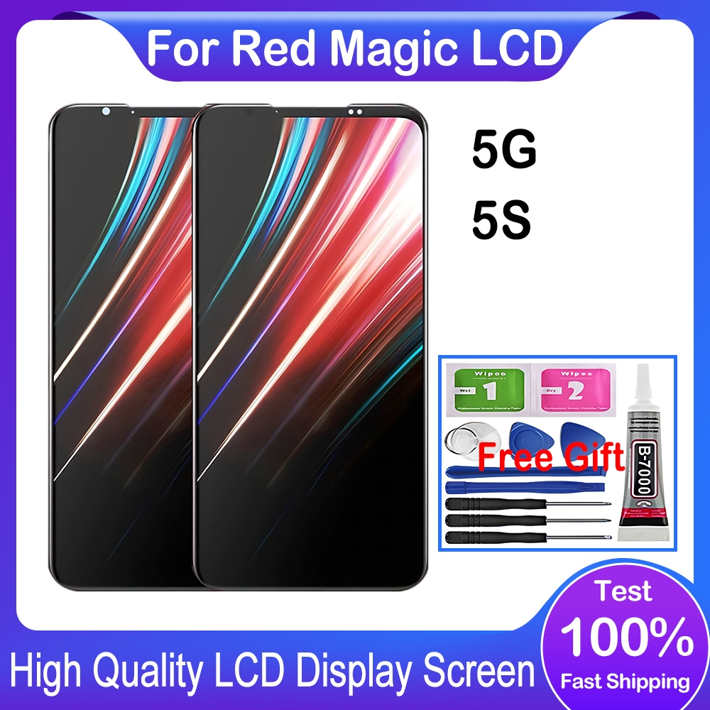 For AMOLED Red Magic 5G 5S LCD Display Touch Screen Replacement ...