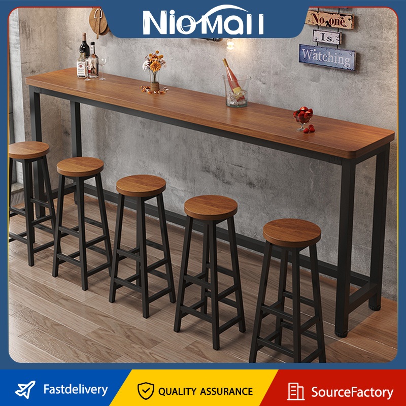 Bar table home living room bar kitchen partition High Foot Table Long ...