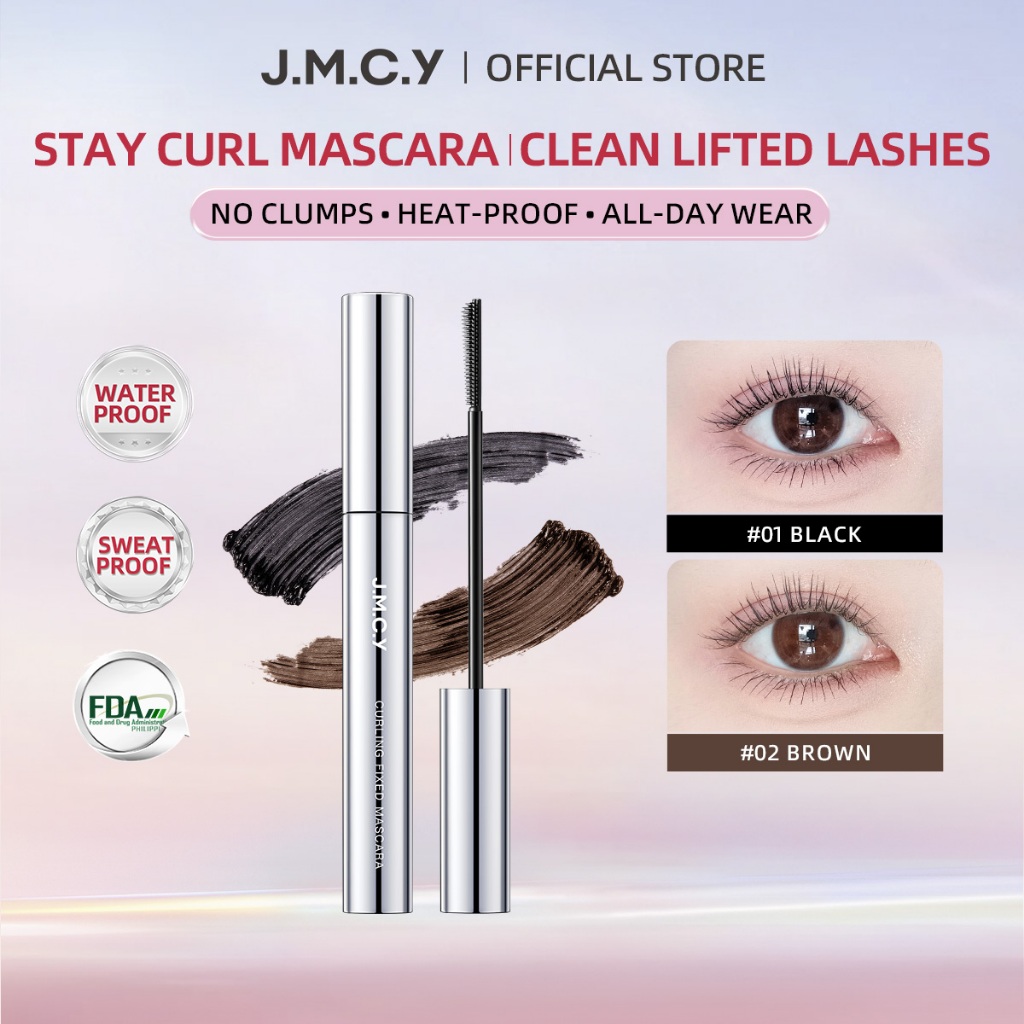 JMCY Stay Curl Mascara | Long-Lasting Lifted Lashes No Clumps Heat ...