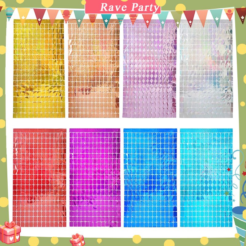 2 Meters Length Square Foil Sequin Small Square Backdrop Wedding ...