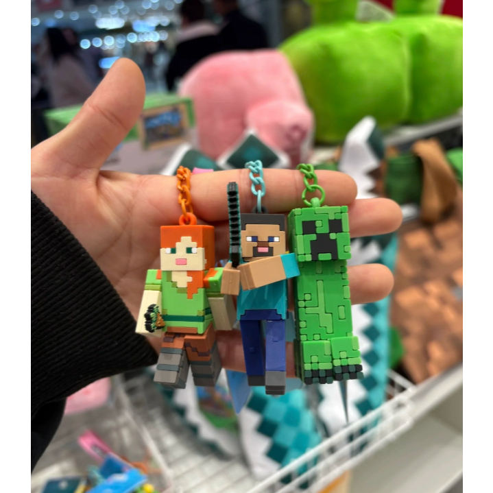 MINISO minecraft My World series series doll 3D hanging keychain Steve ...