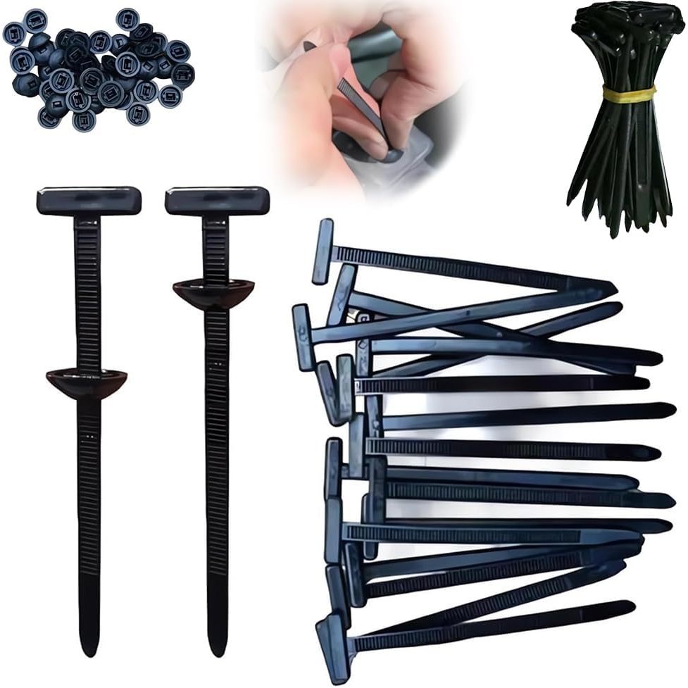 Nylon Universal Cable Tie Buckle Heavy Duty Self-Locking Zip Ties Holder with Pin & Button ...