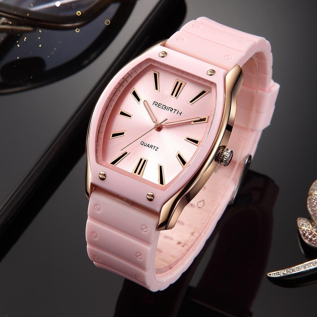 POSHI Silicone Quartz Watch For Women Waterproof Elegant Square Fashion ...
