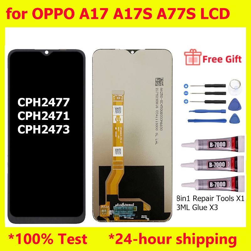 for OPPO A17 CPH2477 A17K CPH2471 A77S CPH2473 LCD Display Touch Screen ...