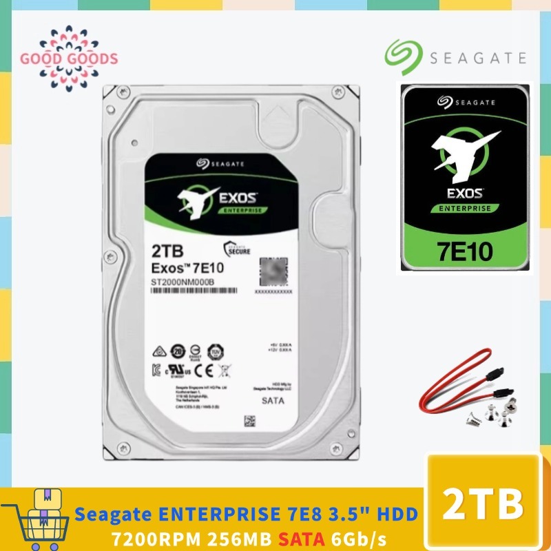 SEAGATE EXOS 7E10 2TB ST2000NM000B/ST2000NM017B ENTERPRISE 3.5 HDD ...