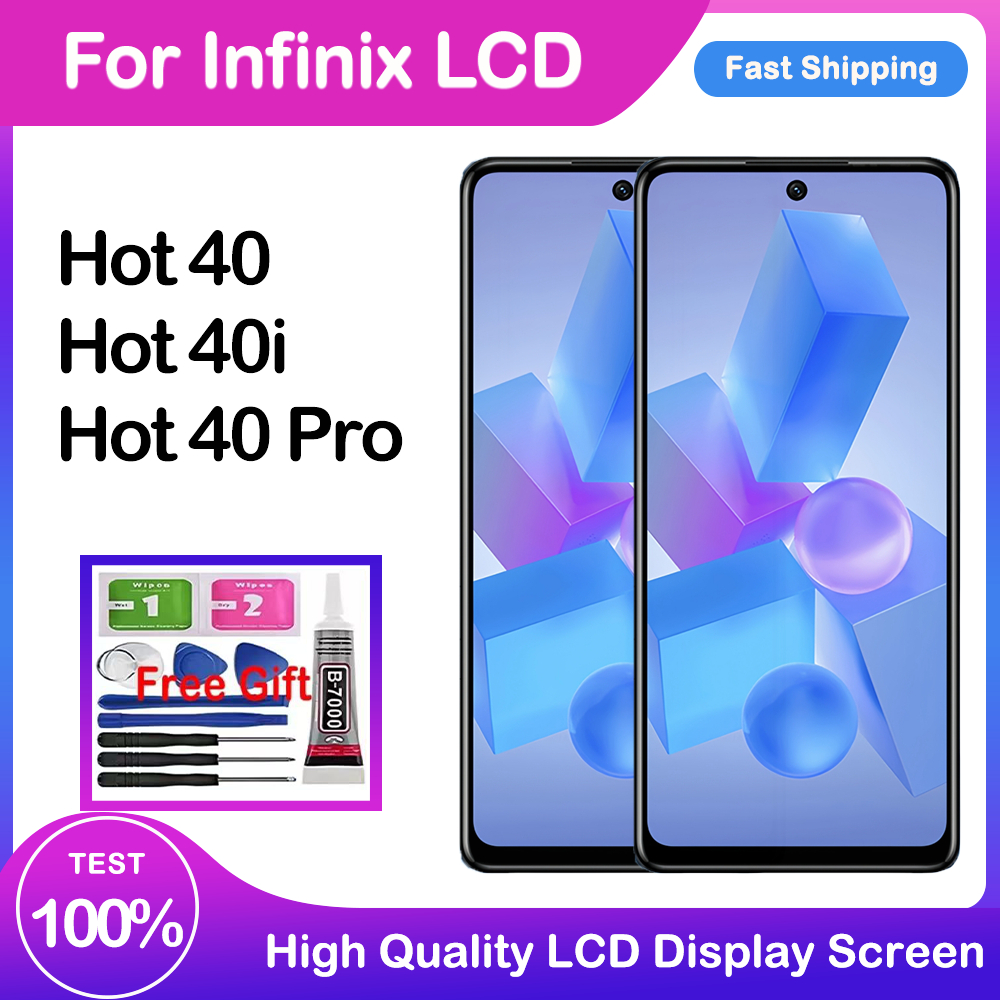 For Infinix Hot 40 Hot 40i Hot 40 Pro LCD Display Touch Screen ...