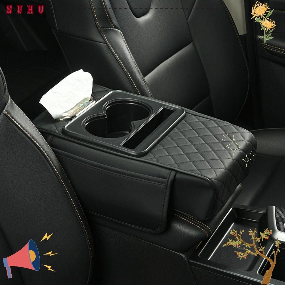 4 in 1 Car Armrest Storage Box Center Console Car Storage Box with Cup ...