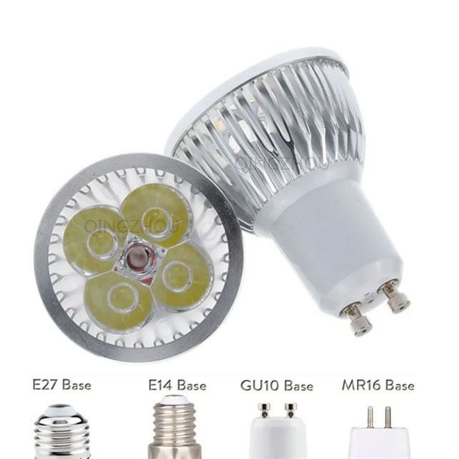 LED Spotlight E27 E14 GU10 MR16 3W 5W Dimmable LED Bulb 220V 230V 240V ...