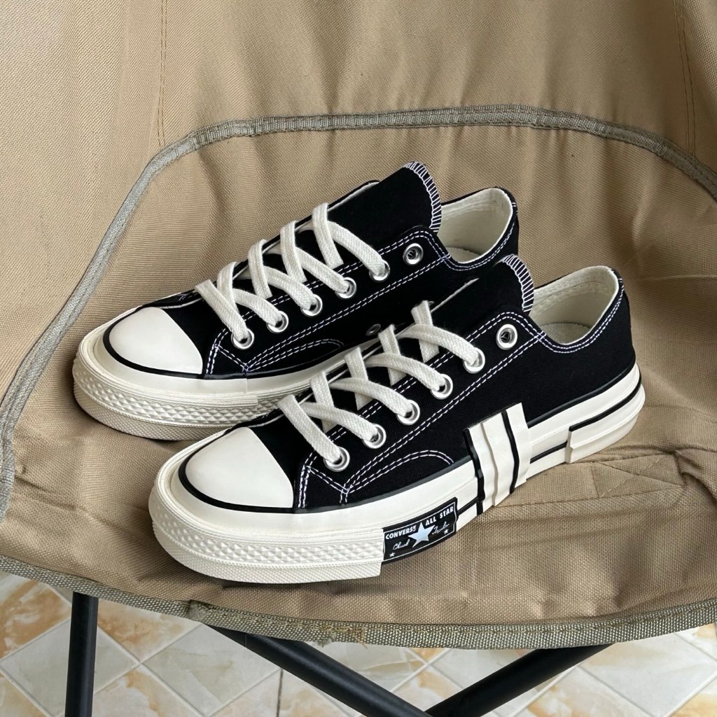 Converse Chuck 70 Black and White Deconstructed Low cut Casual Shoes ...