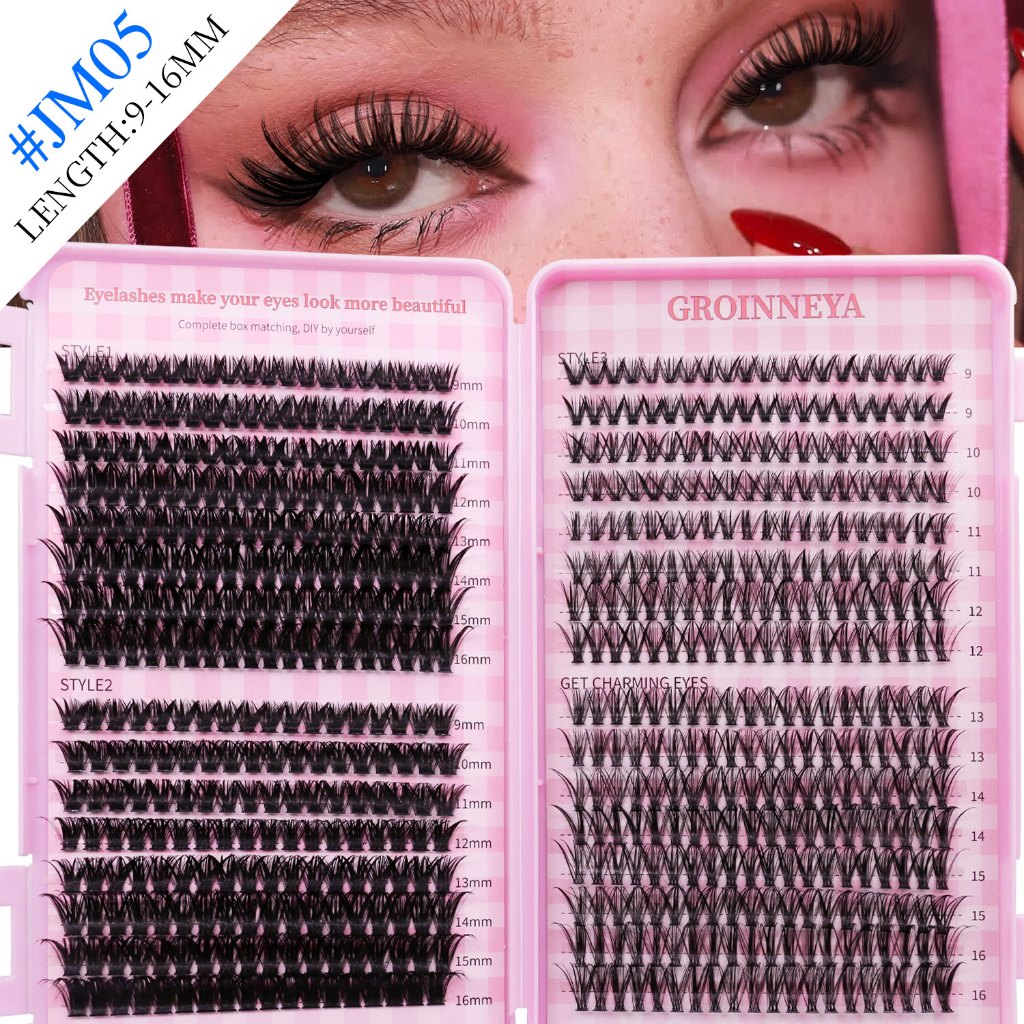 New DIY C Curl 3D Eyelash Cluster Extensions - Wispy, Ultra-Soft, and ...