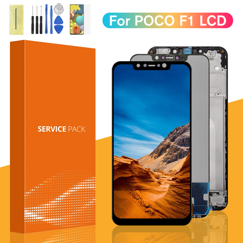For Xiaomi Pocophone F1 Poco F1 Lcd Display Touch Screen Digitizer Assembly With Frame | Shopee ...