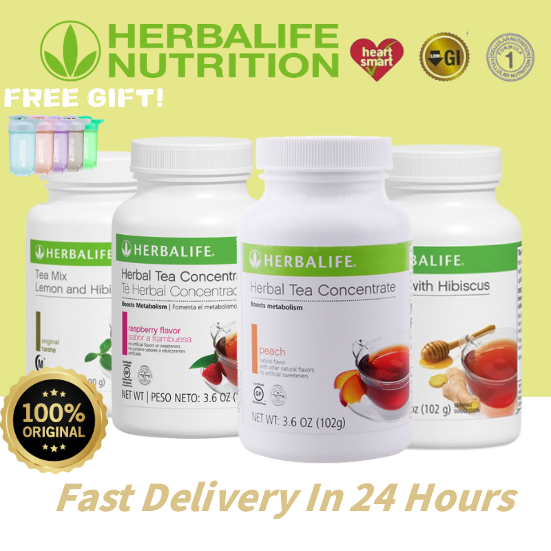 【Free Cup】Herbalife Herbal Tea 4 Flavors Original/Peach/Honey Ginger ...