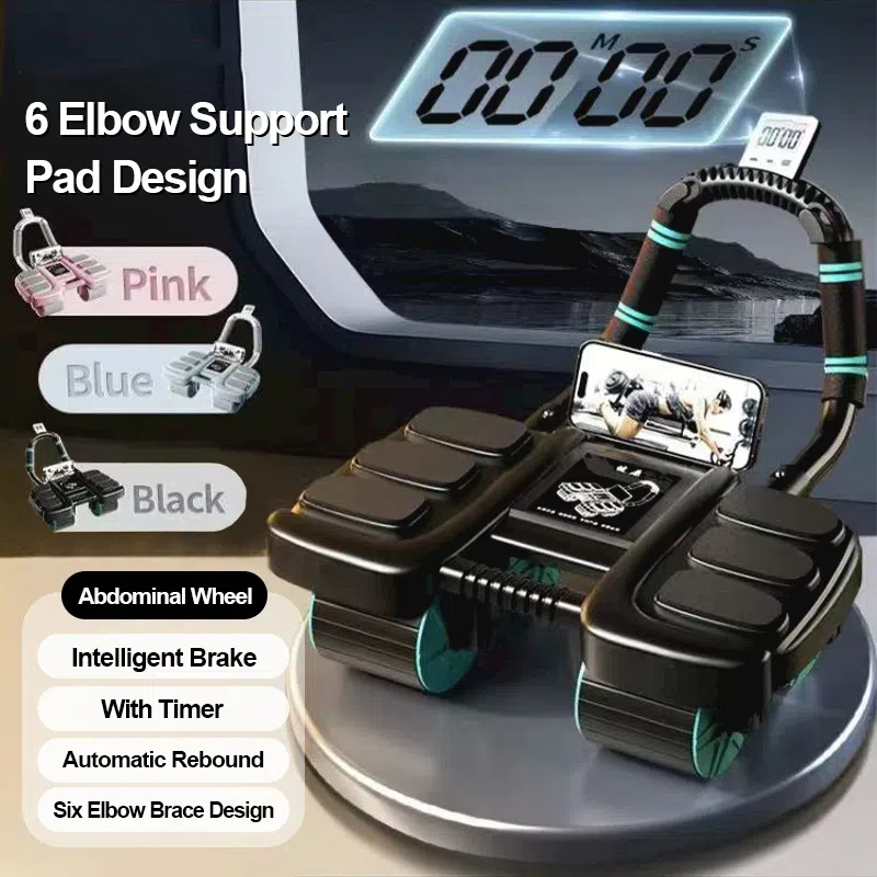 Four-Wheel Ab Roller for Beginners Stable Abdominal Exercise Wheel Core ...