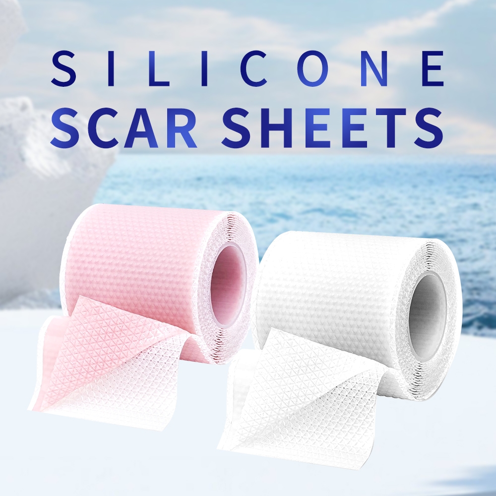 Silicone Scar Sheets Self-adhesive Wrinkle Patch Resuable C Section ...