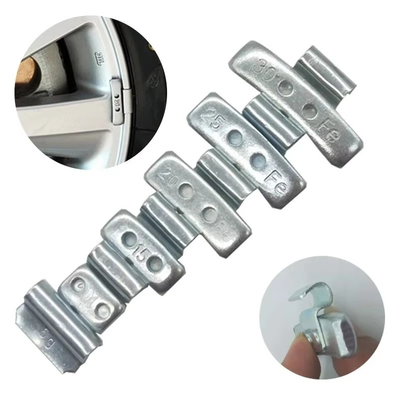 10pcs 5g-30g Clip-On Wheel Balance Weights Aluminum Alloy & Iron for ...