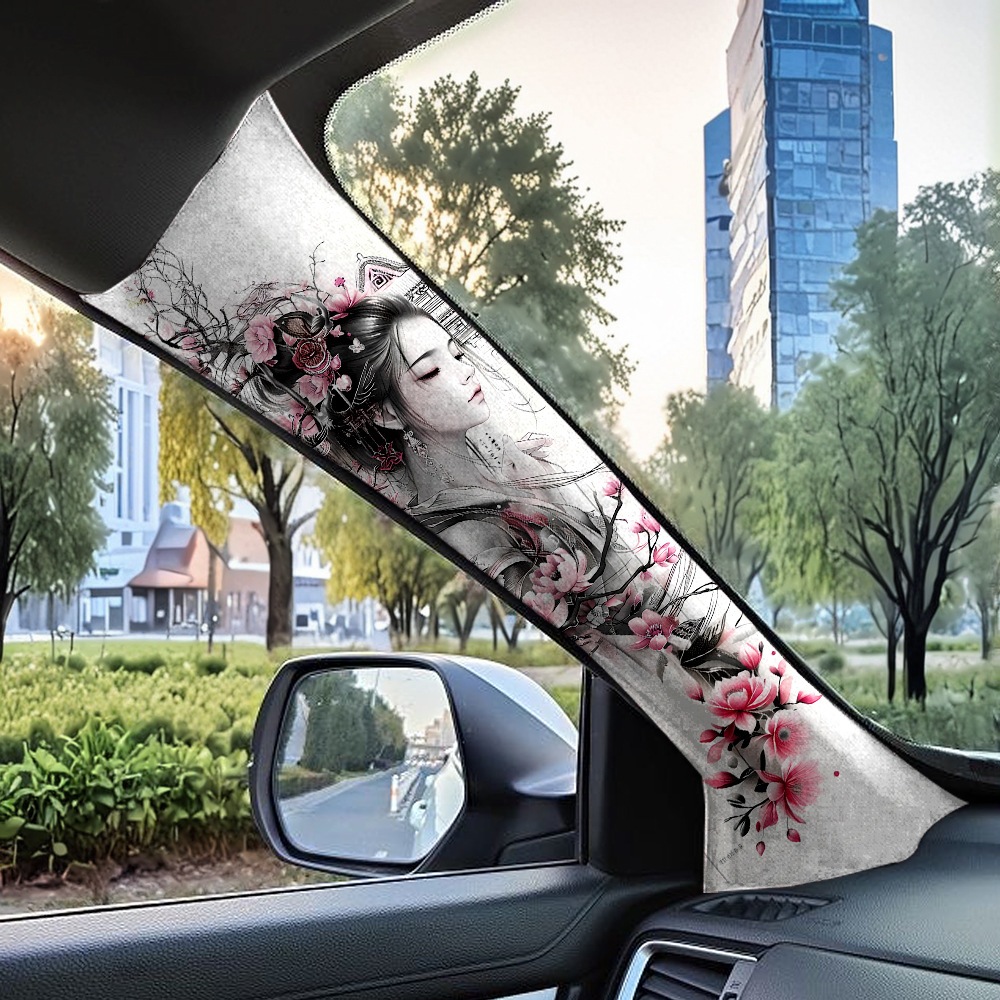 New Universal Car Modification, Flower Arm Beauty Style Car Interior ...