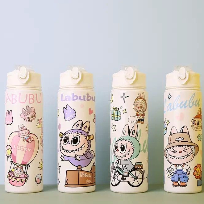 CICI Labubu 2025 New Style labubu Plastic Water Cup Cartoon Children ...