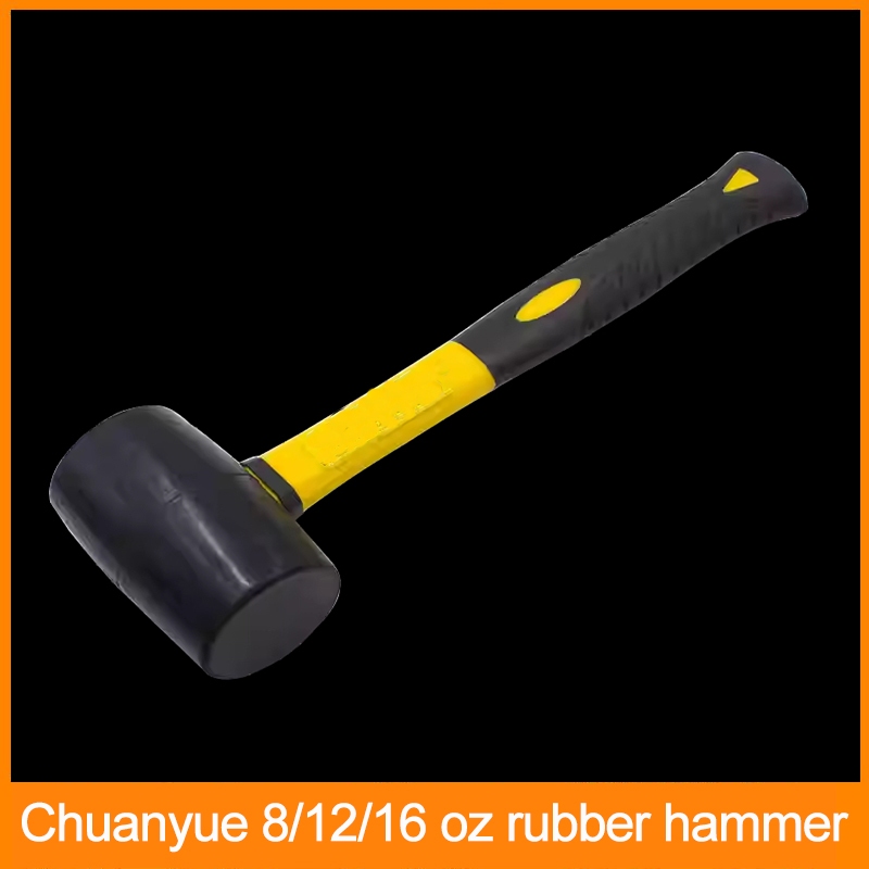 Chuanyue 8/12/16 oz rubber hammer concrete hammer heavy duty hammer ...