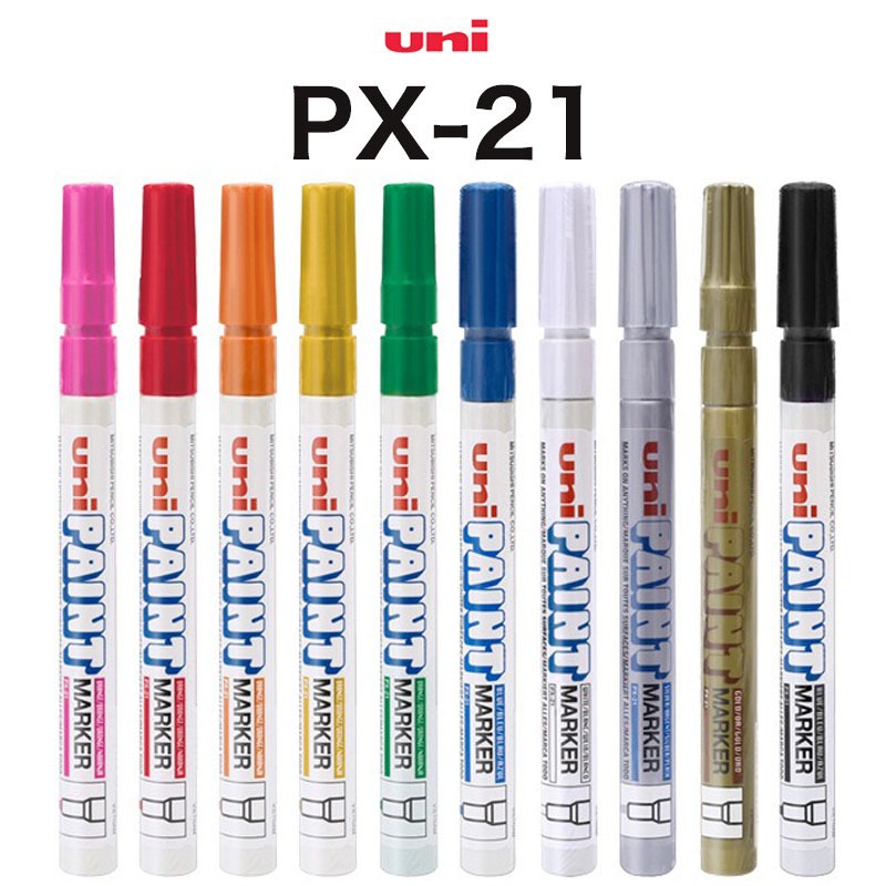 UNI trumpet Paint pen PX-21 Tire pen Fine headed sign in pen Doodle Pen ...