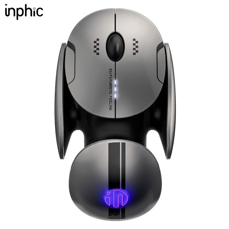 Inphic X2 SCI-FI Wireless Mouse Rechargeable 2400dpi Silent 2.4GHz ...