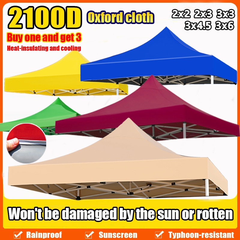 【Durable for 20 years】Tent Cover Replacement Thickened 2100D 2x2/2x3 ...