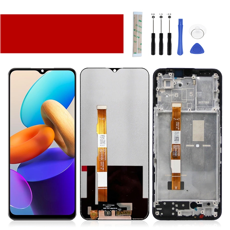 100% Tested 6.55" For Vivo Y22 V2207 LCD Display With Frame Touch ...