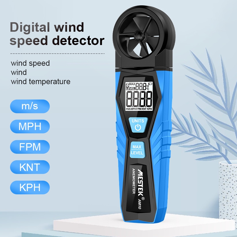 Smart Handheld Digital Anemometer Wind Temperature Wind Speed Measuring ...