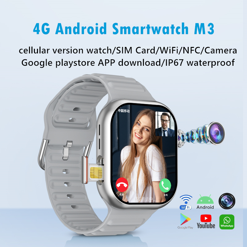 4G Android smart watch with SIM card Solt and WiFi B29 I1 smartwatch ...