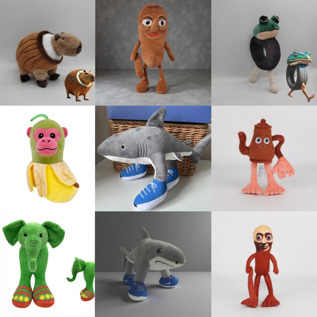 Ai Brainbot Plush Tralalelotralala Shark Animals Tung Tung Sahur ...