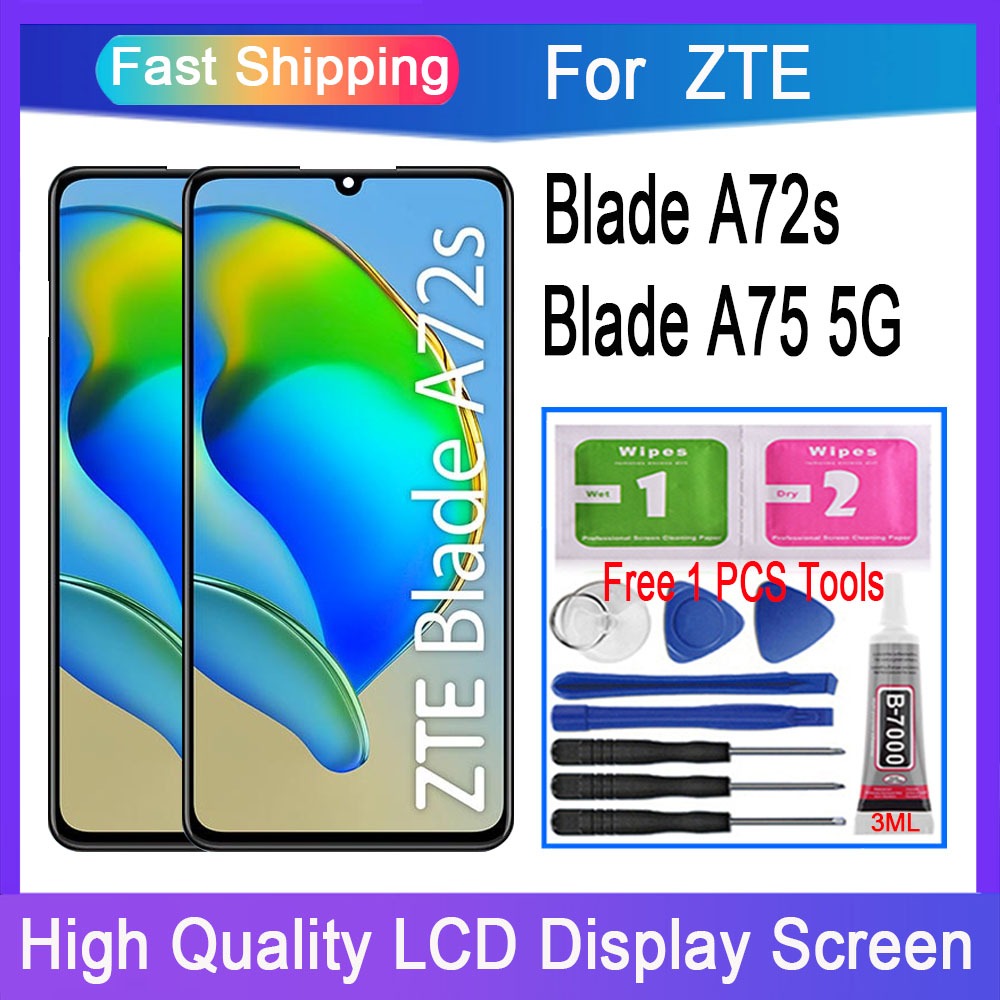 LCD For ZTE Blade A72s A75 5G LCD Display Touch Screen Replacement ...
