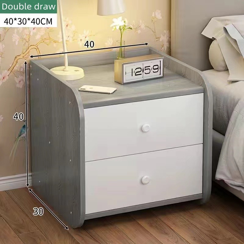 A bedside table with drawers, specially designed for modern and simple ...