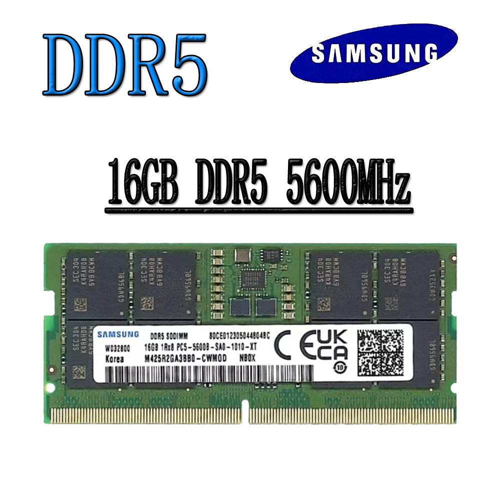 Samsung DDR5 RAM 16GB DDR5 5600MHz PC5-44800S Laptop Memory 262Pin ...