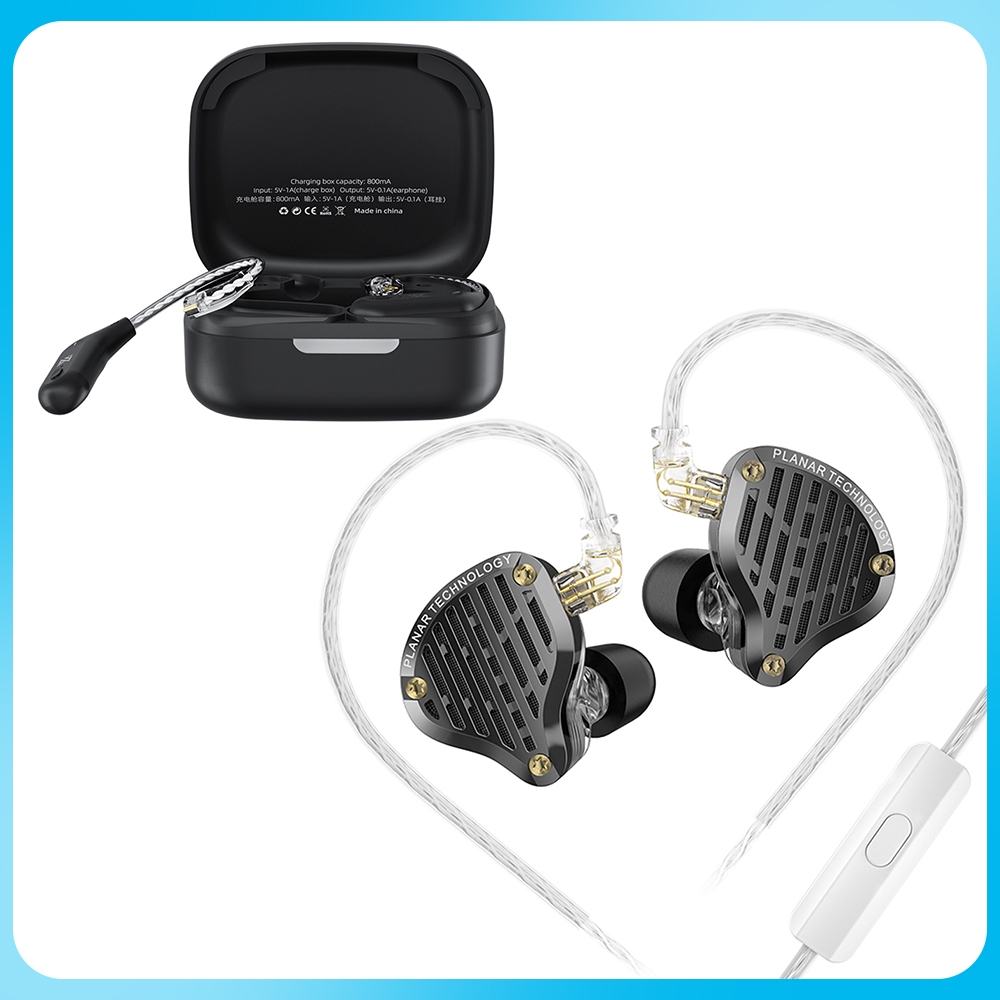 FAAEAL KZ PR3 Planar Earbud With Bluetooth Module 13.2mm Driver Monitor ...