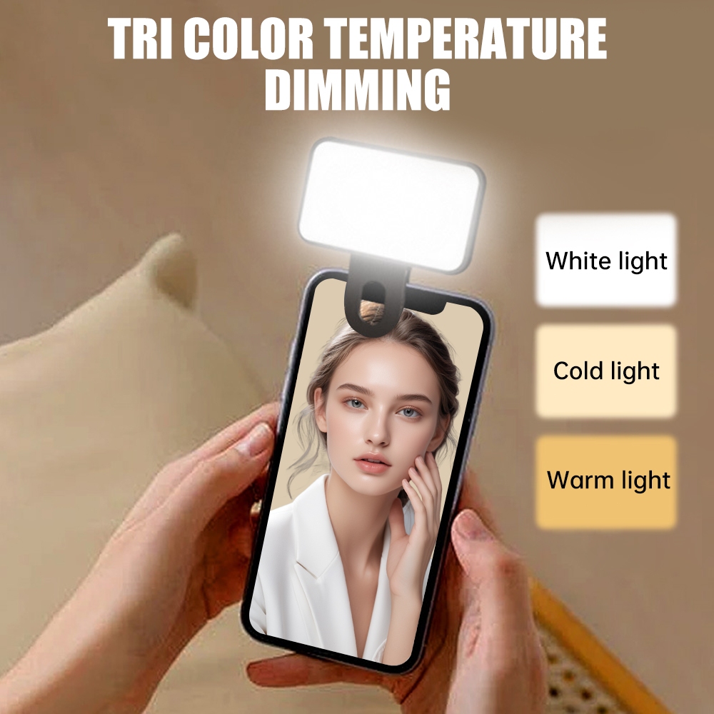 Portable Mini Selfie Fill Light Rechargeable 3 Modes Adjustable ...